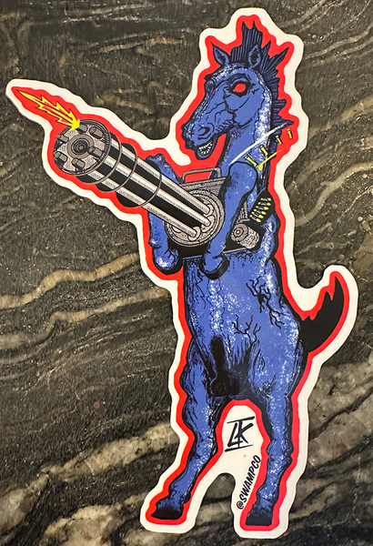 "ANGRY STALION" STICKER – SWAMPCO